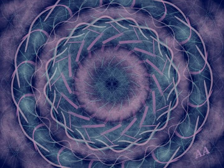 Lavender Vortex - Double A Gallery - Digital Art, Abstract, Organic ...