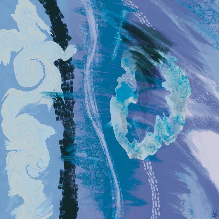 Ocean Vibes - Weird and Wonderful Art - Paintings & Prints, Abstract ...