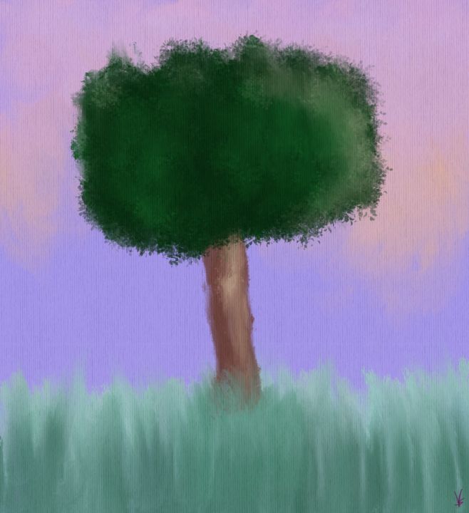 Happy Tree - Weird and Wonderful Art - Digital Art & AI, Flowers ...