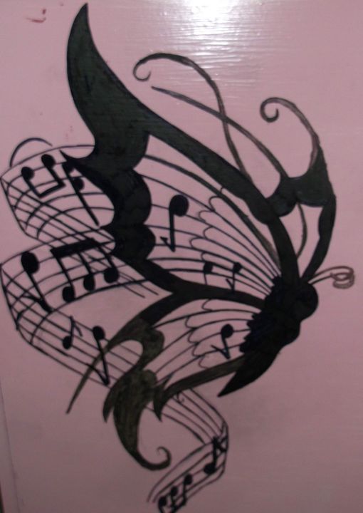 butterfly music - Jenksies Arts - Paintings & Prints, Animals, Birds ...