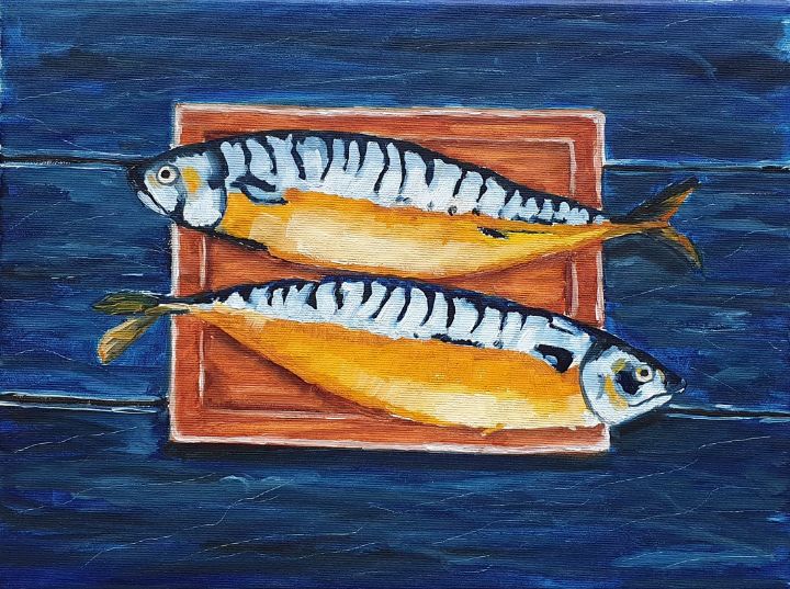 Still life with fish (8) - Tatiana Karchevskaya - Paintings & Prints ...