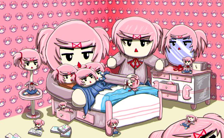 A Natsuki Bedroom Set - DDLC - The Shoddy Doodles - Digital Art & AI ...