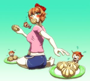 Sayori's meat buns. - The Shoddy Doodles - Digital Art, Entertainment ...