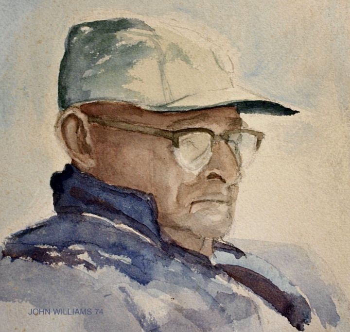 Elam Verne Fishing 1974 - Missouri Artist John Williams - Paintings ...