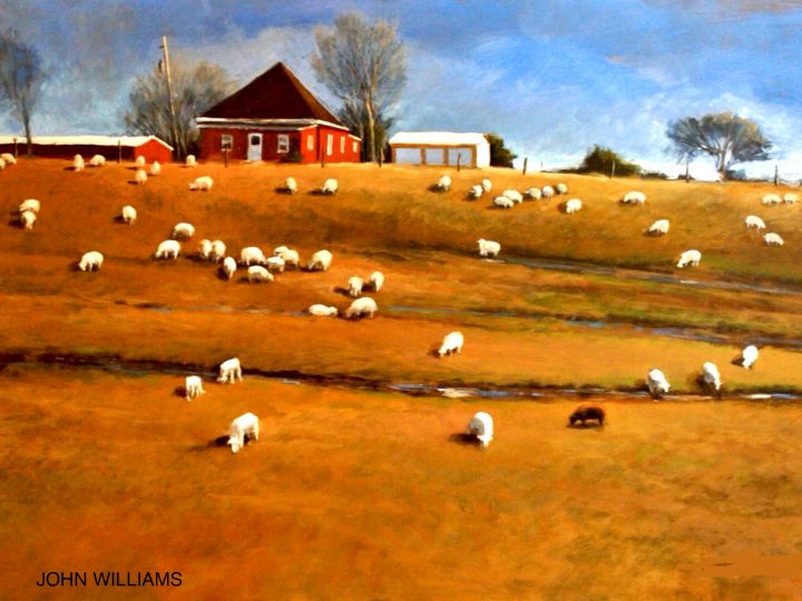The Sheep Piece - Missouri Artist John Williams - Paintings & Prints ...