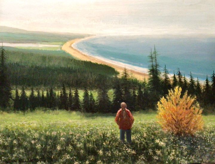 Bridget Above Cannon Beach Oregon - Missouri Artist John Williams ...