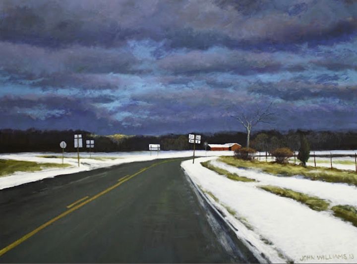 A Cold Winter Day On Highway 83 - Missouri Artist John Williams ...