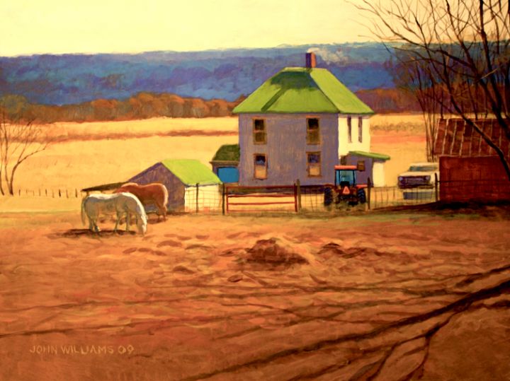 Benniger’s Farm Near Gerster - Missouri Artist John Williams ...