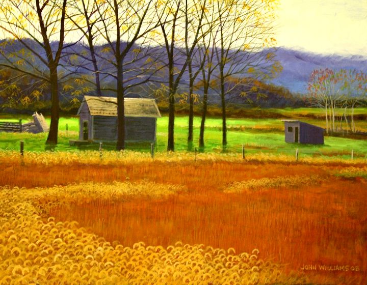 A Grove of Wanut Trees - Missouri Artist John Williams - Paintings ...