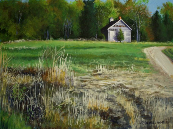 Old School East of Gerster Missouri - Missouri Artist John Williams ...