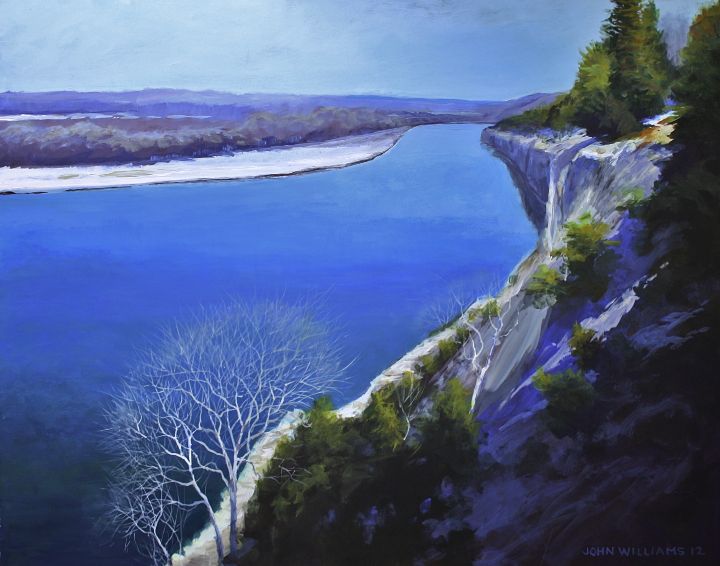 Sac Osage Bluff Looking North - Missouri Artist John Williams ...