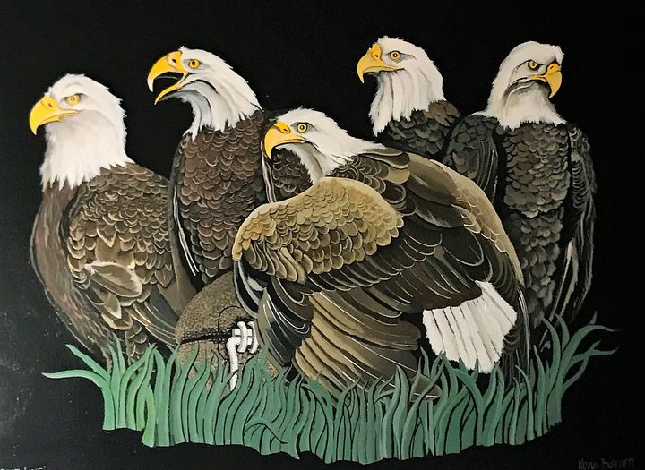 Offensive Line - burchettARTWORKS - Paintings & Prints, Sports ...