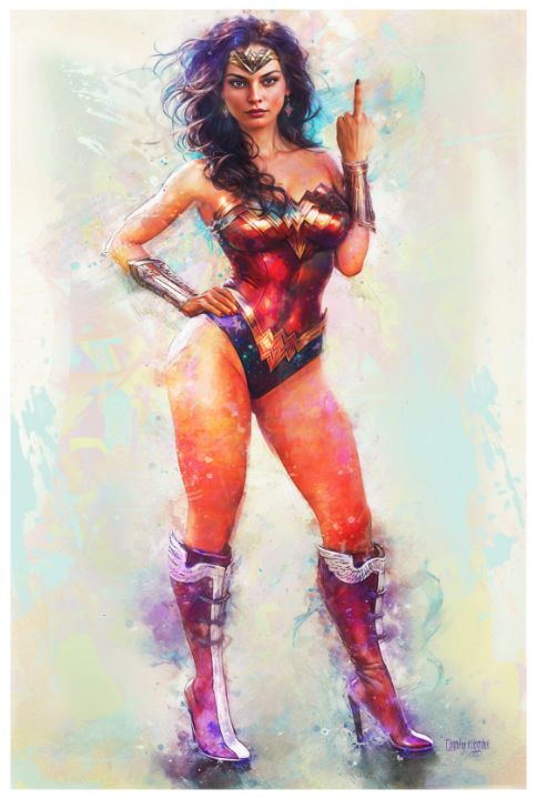 Amazon Bird - Swampy Sloth Studios - Paintings & Prints, Fantasy & Mythology, Fantasy Men ...