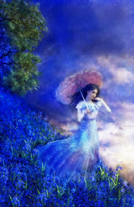 Up On Melancholy Hill - Swampy Sloth Studios - Paintings & Prints, People & Figures, Female Form ...