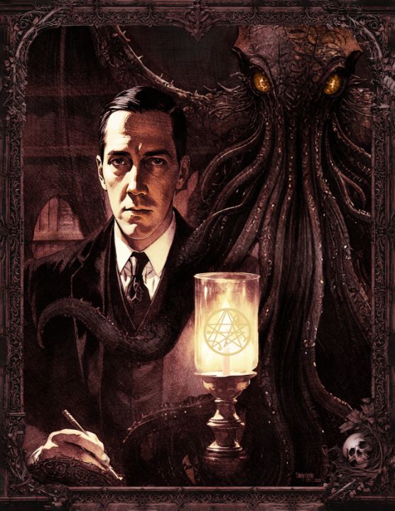 H.P. Lovecraft - Swampy Sloth Studios - Drawings & Illustration, Fantasy & Mythology, Other ...