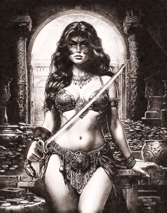 Temple Treasures - Swampy Sloth Studios - Drawings & Illustration, Fantasy & Mythology, Fantasy ...