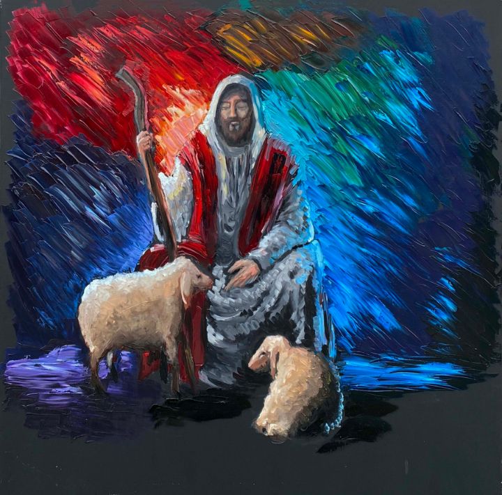 The Shepherd - Justin G - Paintings & Prints, Religion, Philosophy ...