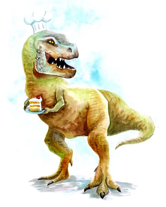 Dinosaur Dessert - Simply by Rae - Digital Art & AI, Animals, Birds ...