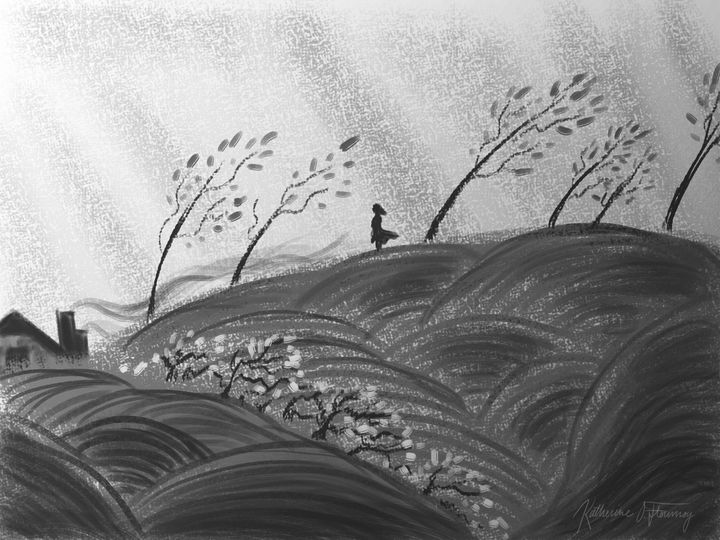 Storm - The Color Grey - Paintings & Prints, Landscapes & Nature ...