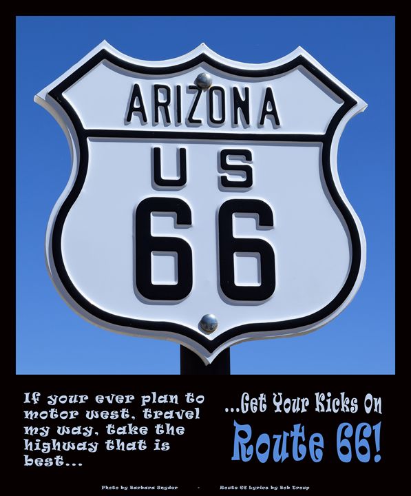Arizona Highways Route 66 Poster - FASGallery/ArtPal - Photography ...