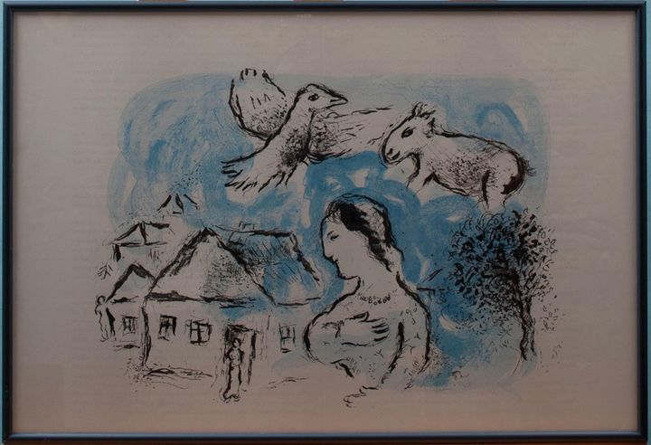 'The Village' by Marc Chagall - Redbusart - Paintings & Prints ...
