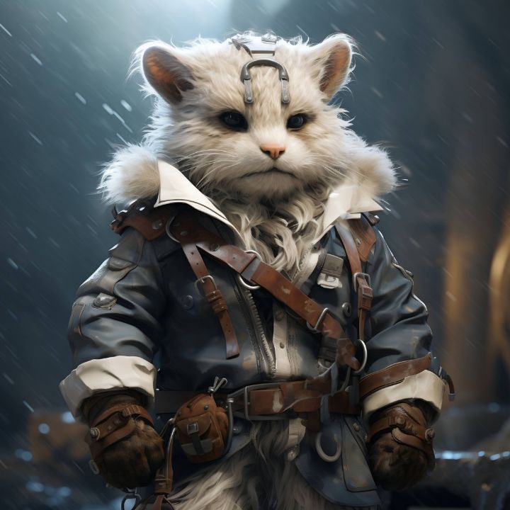 Mysterious Furry Explorer Amidst the - Hive42Designs - Digital Art & AI ...