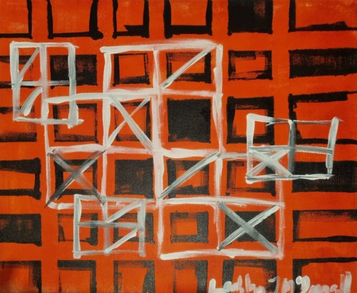 Grid Poem #3 - Lachlan J McDougall - Paintings & Prints, Abstract ...