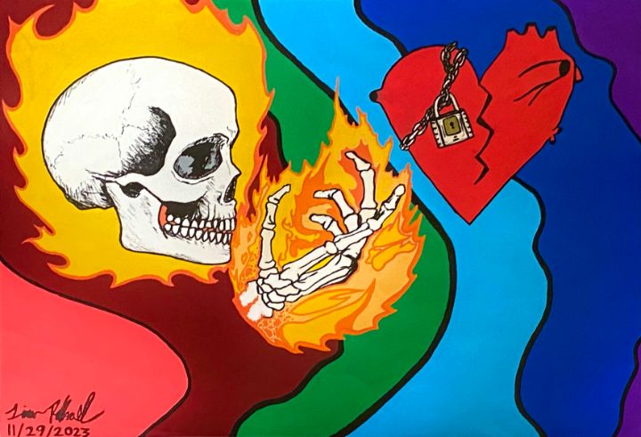 A Locked Heart Liam Raphael Drawings And Illustration Abstract Other Abstract Artpal