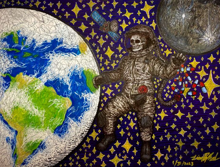 Spacing Out - Liam Raphael - Drawings & Illustration, Astronomy & Space ...