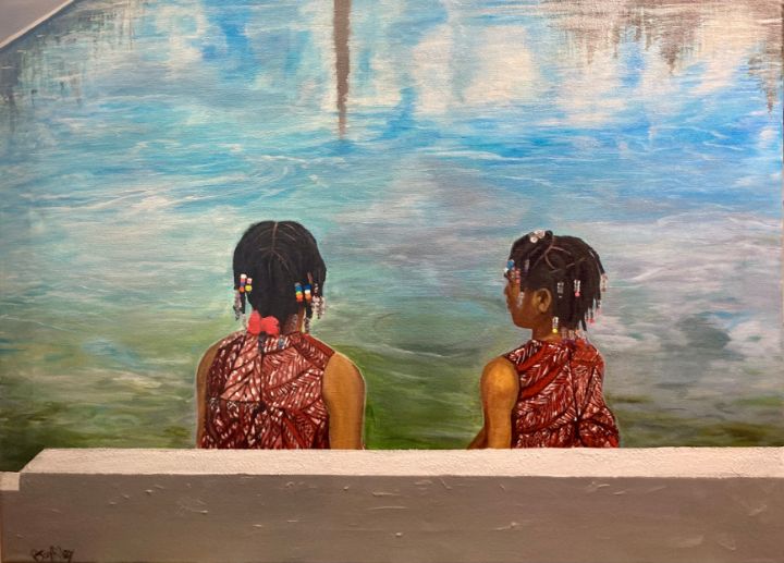 Sisters - PJ Riley Art - Paintings & Prints, People & Figures, Other ...