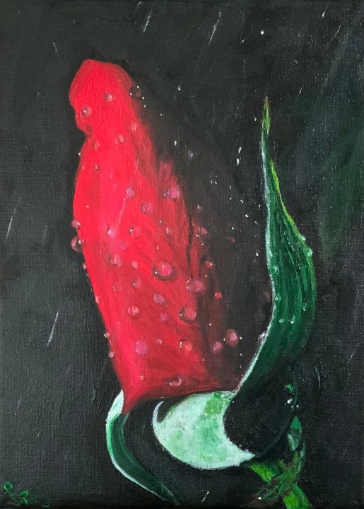 Still a Rose - PJ Riley Art - Paintings & Prints, Flowers, Plants ...