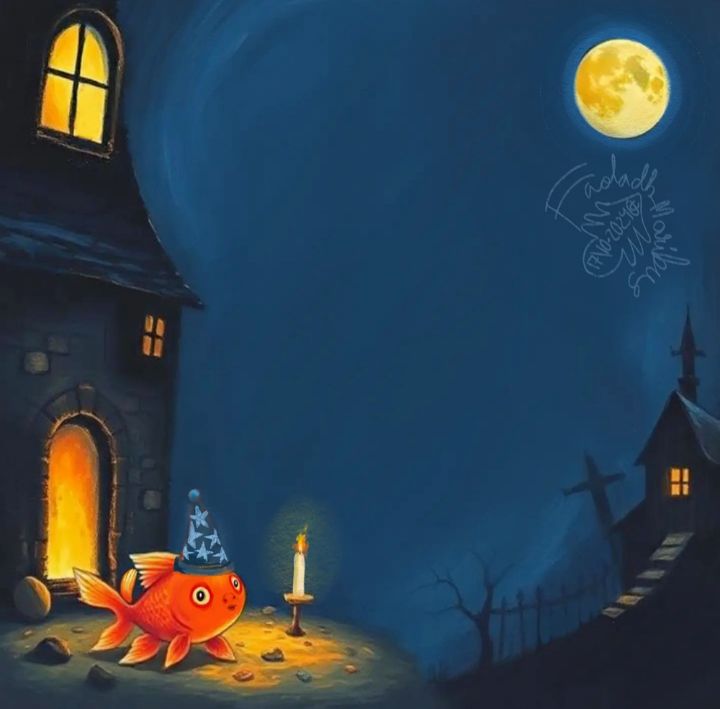 Goldfish in an october night. - Portfolio / Selling - Drawings ...