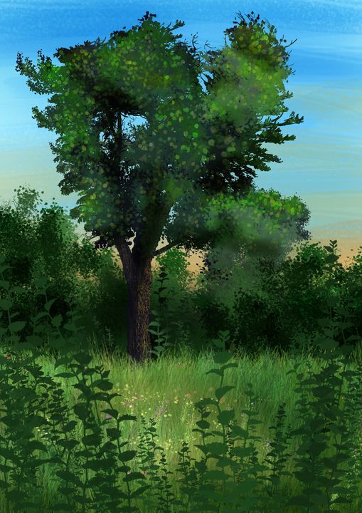 Spring Tree - The ArtWorld - Paintings & Prints, Landscapes & Nature ...