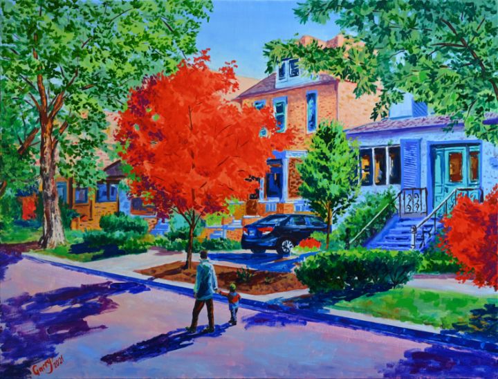 Chicago Autumn - Garry Art Gallery - Paintings & Prints, Landscapes ...