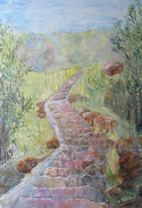 Steps - Art by Coralee - Paintings & Prints, Landscapes & Nature, Paths ...