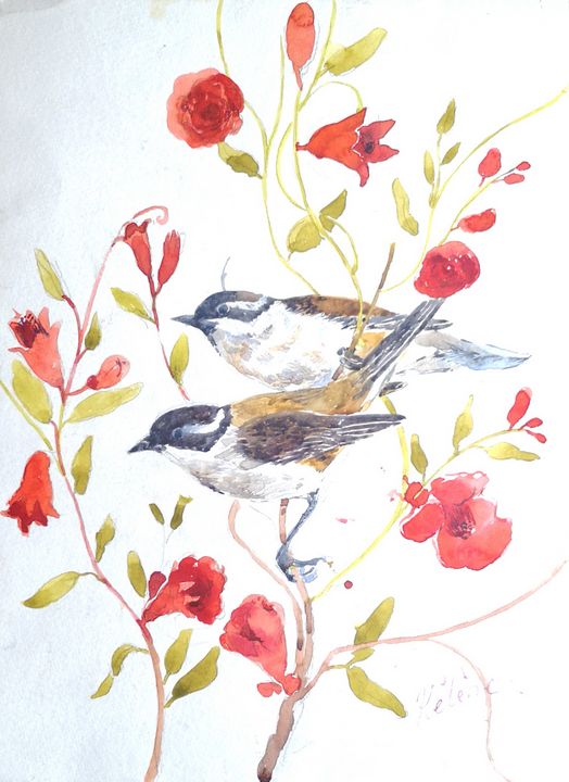 A promise of spring - Helene Manoli - Paintings & Prints, Landscapes ...