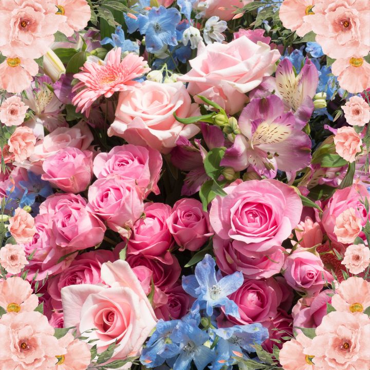 Pink Roses and Delicate Blossoms - The Knight - Digital Art & AI ...