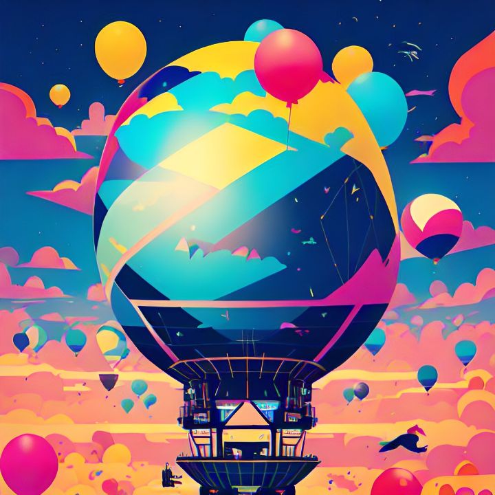 Magical balloons - Cloudsky23 - Digital Art & AI, Fantasy & Mythology ...