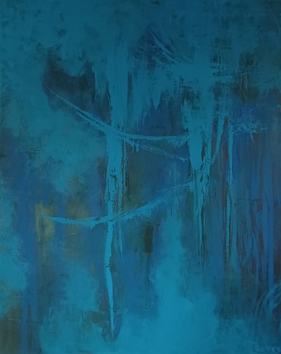 Blue Mist - John's Abstract/Non-Objective Art - Paintings & Prints ...