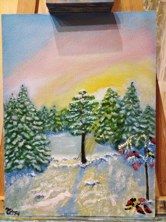 Зима. Мороз. - Чон - Paintings & Prints, Flowers, Plants, & Trees ...