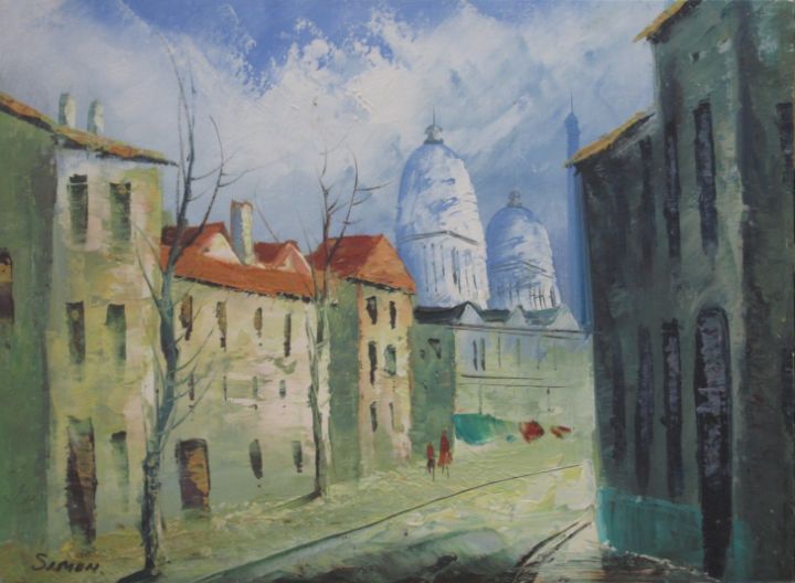 Paris Street Scene - Alexander Taylor Dickie - Paintings & Prints ...