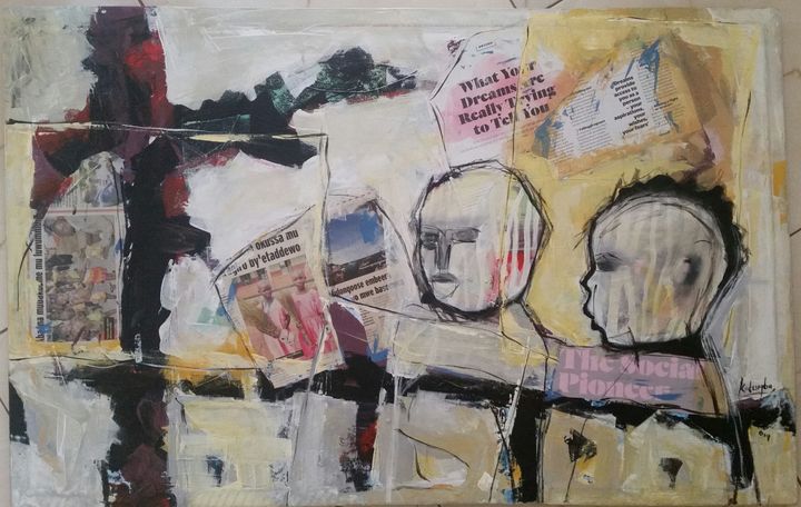 The dream - Katumba art - Paintings & Prints, Abstract, Collage - ArtPal