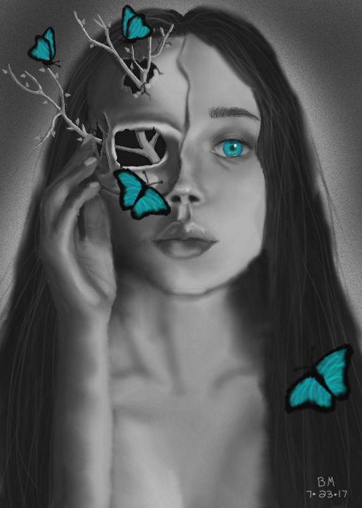 Blue - BuzzingMoonArtist - Paintings & Prints, People & Figures ...