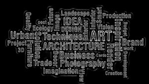 Architecture Design text - art - Digital Art, Abstract, Text - ArtPal
