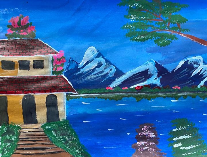 A house by the River - Upoma’s Gallery - Drawings & Illustration ...