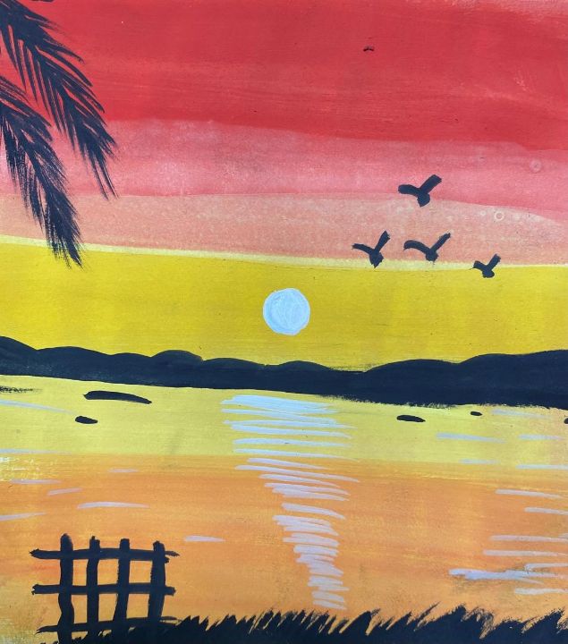 Wonderful evening’s seaside scenery - Upoma’s Gallery - Drawings ...