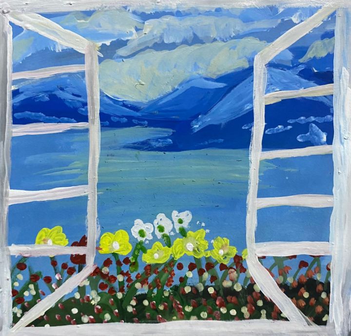 Mountain View - Upoma’s Gallery - Drawings & Illustration, Landscapes & Nature, Beach & Ocean ...