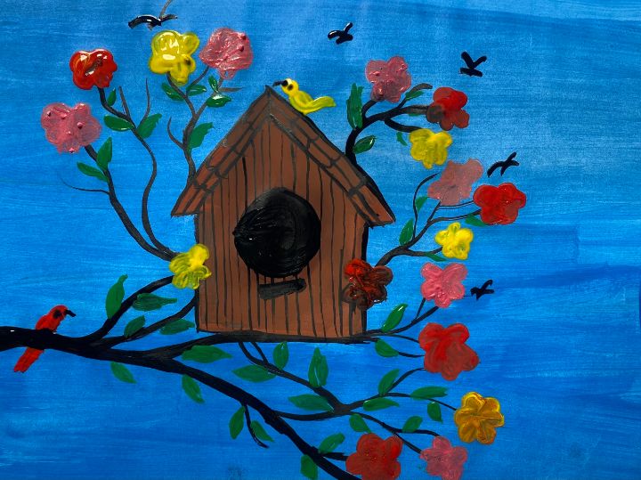 Beautiful birds House - Upoma’s Gallery - Drawings & Illustration, Buildings & Architecture ...