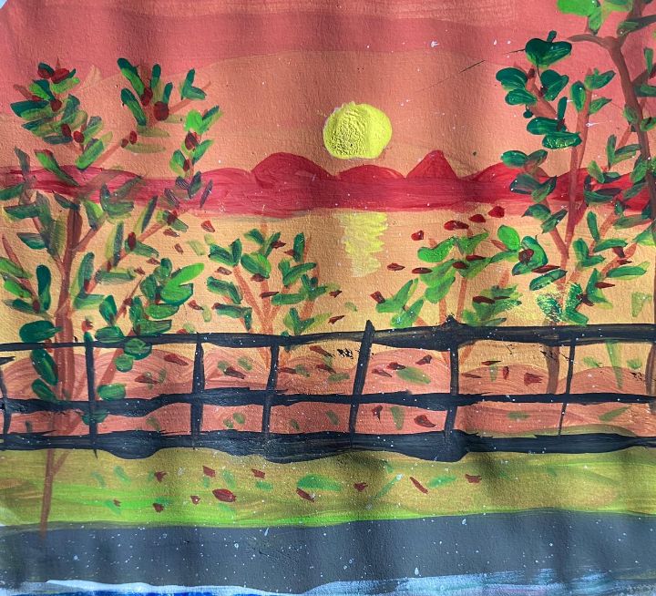 Sun Rising View from The Riverfront - Upoma’s Gallery - Drawings ...