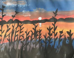 Sun Rising View from The Riverfront - Upoma’s Gallery - Drawings ...